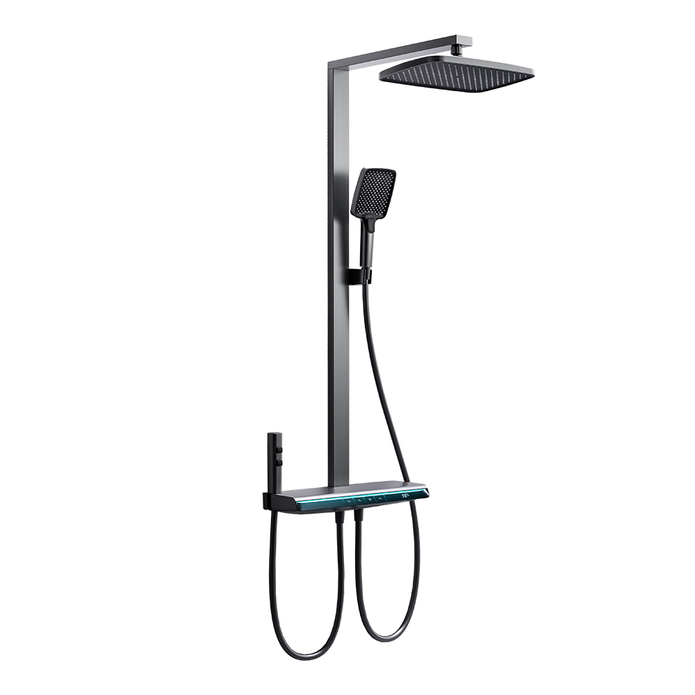 Shower System Thermostat Piano Key Shower Faucet Set with Digital ...