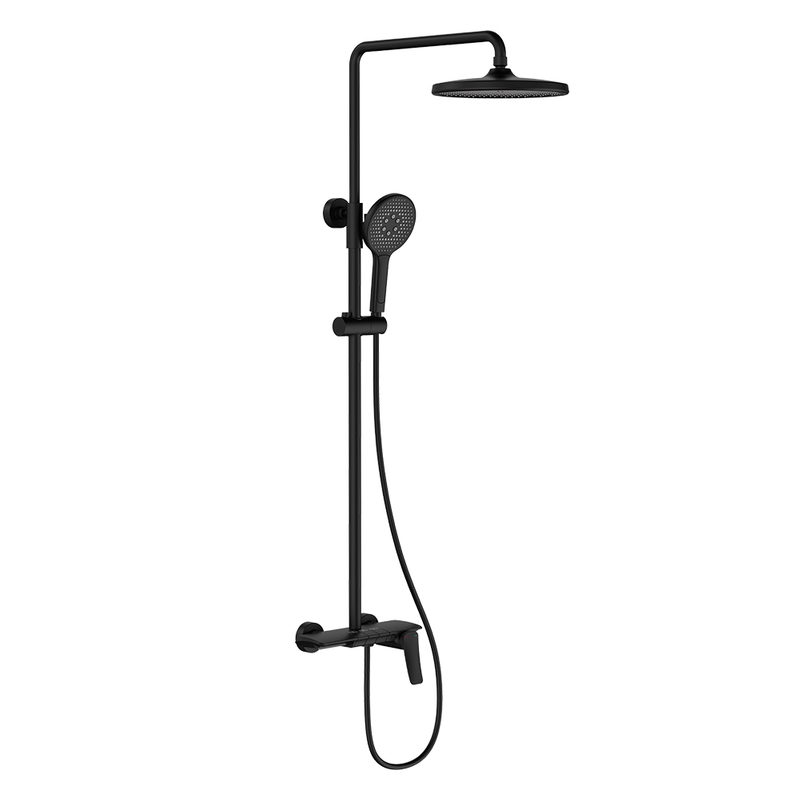 Matte Black Piano Key Shower System 3 Mode Hand Shower, 3 Function ...